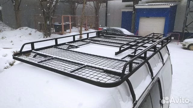 Багажник экспедиционный Proffit на ГАЗ Соболь с выдвижной лестницей ...