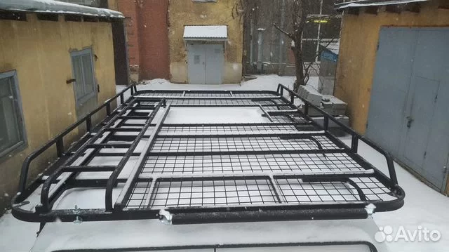 Багажник экспедиционный Proffit на ГАЗ Соболь с выдвижной лестницей ...